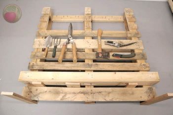 Pallet Garden Tool Storage | Heartwood Art