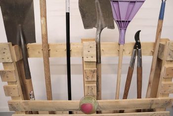 Pallet Garden Tool Storage | Heartwood Art