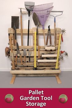Pallet Garden Tool Storage | Heartwood Art