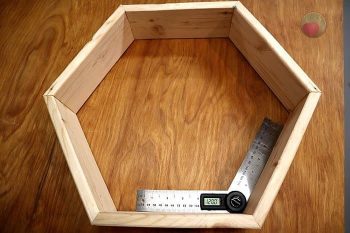 DIY Geometric Shelf Angled Cuts on Miter Saw | Heartwood Art