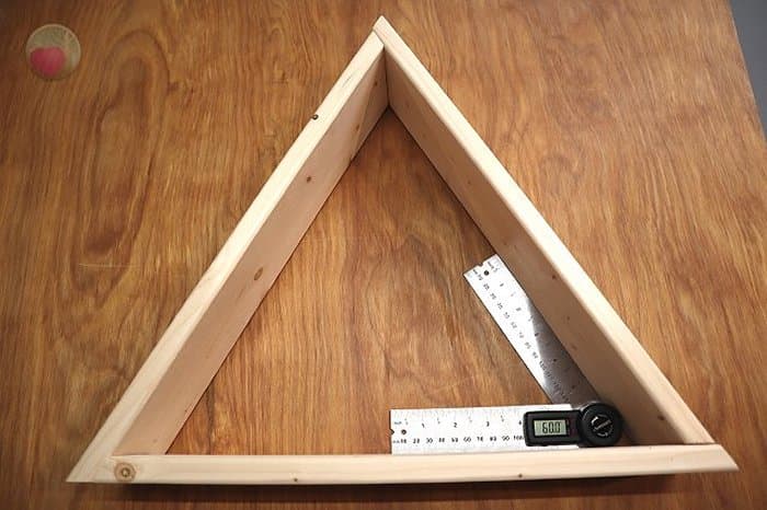 DIY Geometric Shelf Angled Cuts on Miter Saw | Heartwood Art